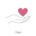 Mini Hand With Heart Machine Embroidery – Tiny Helping Hand – Very ...