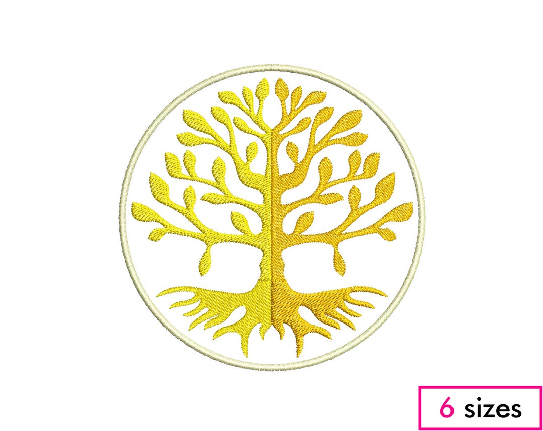 Mini Tree of Life Machine Embroidery Design 6 Sizes - Etsy