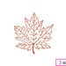 Mini Maple Leaf Machine Embroidery Design Realistic Autumn - Etsy