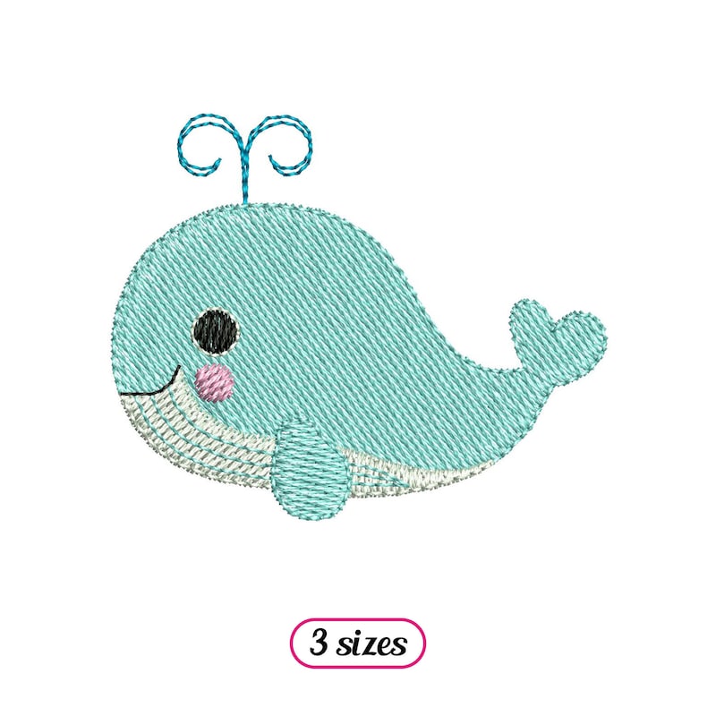 Whale Embroidery - Etsy