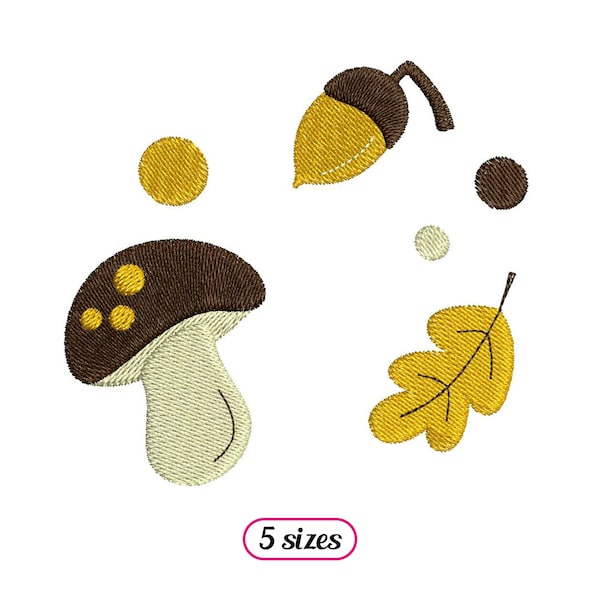 Acorn Embroidery - Etsy