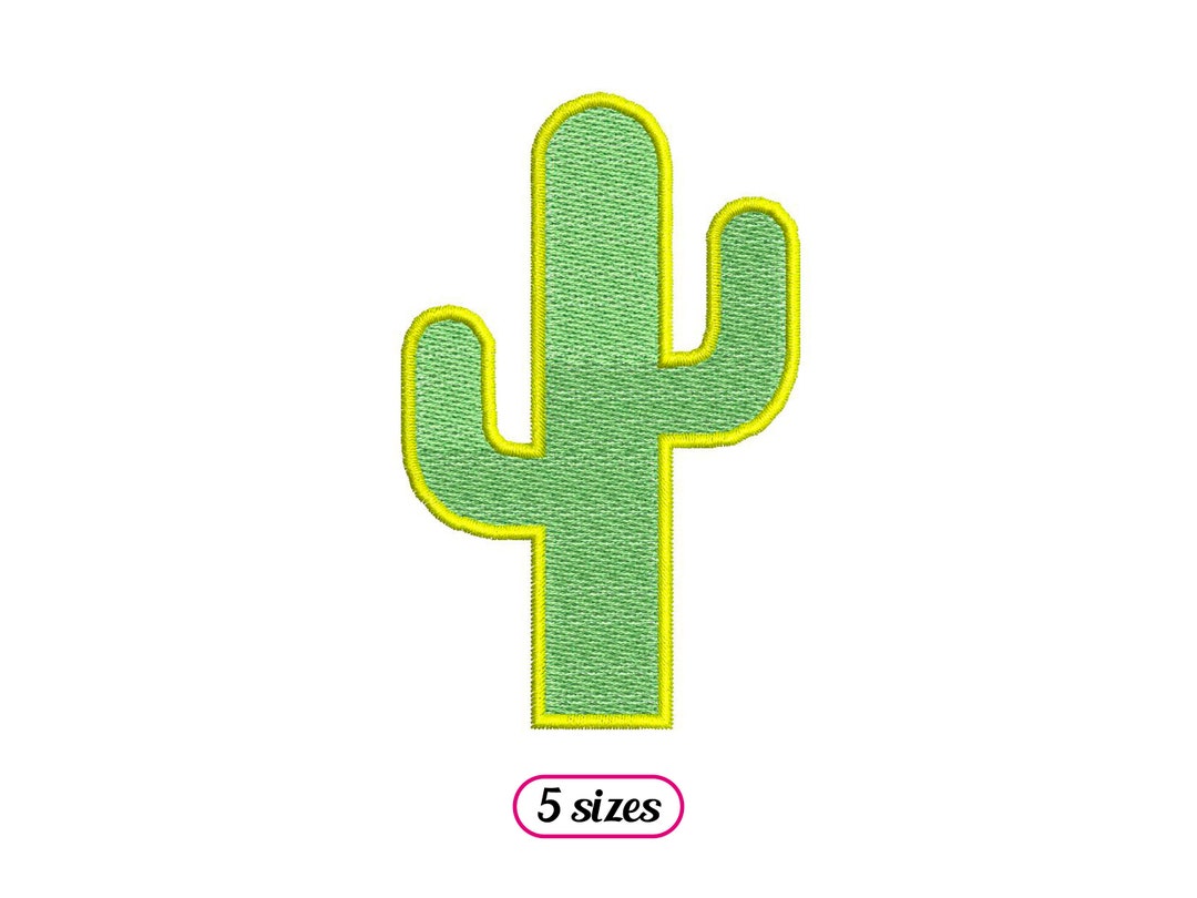 Cactus Machine Embroidery Design – Mini Indian Cactus Boho Fill Stitch ...