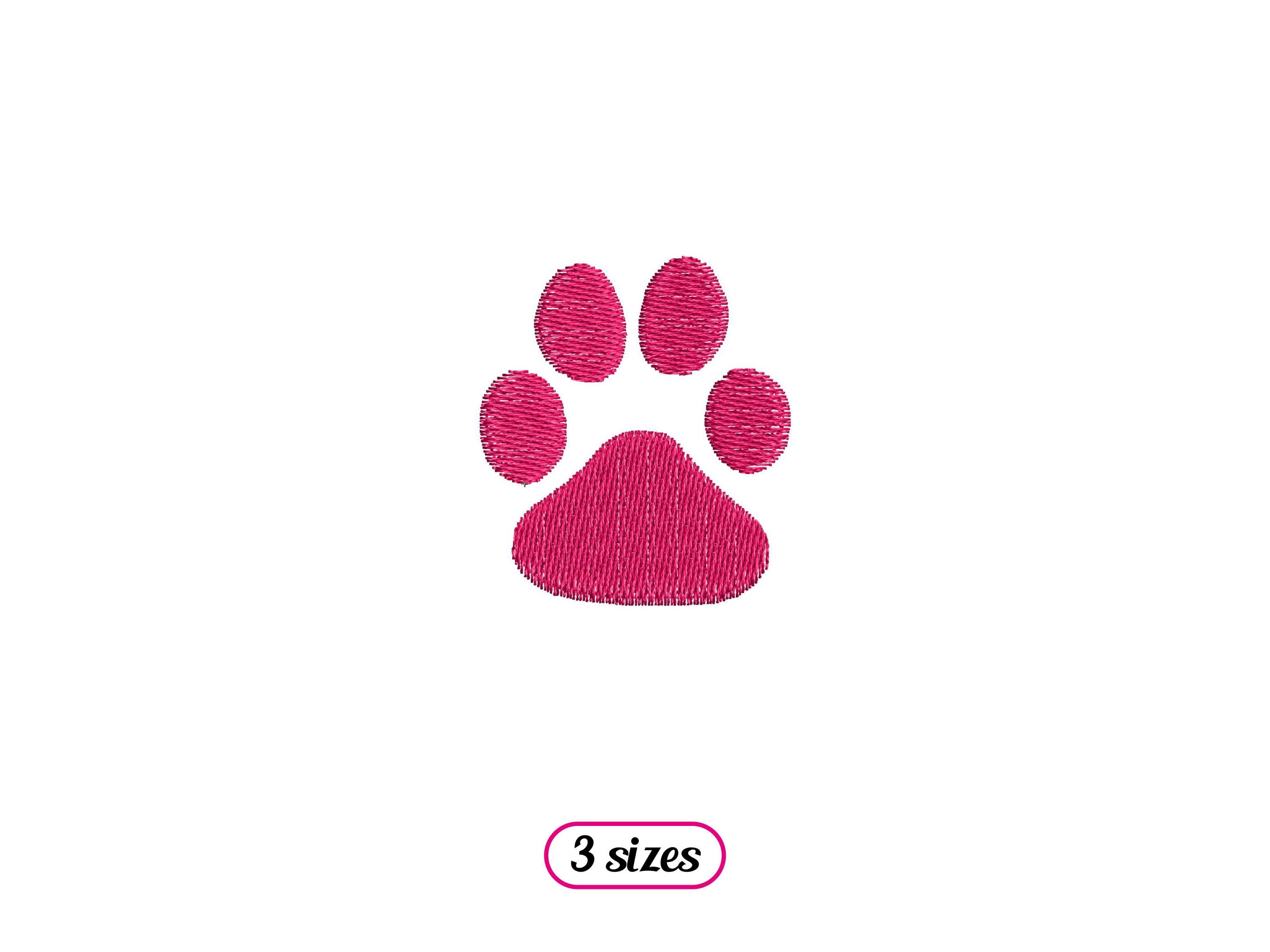 Mini Dog Print Machine Embroidery Design – Pet Dog Paw Print - Cute Dog ...