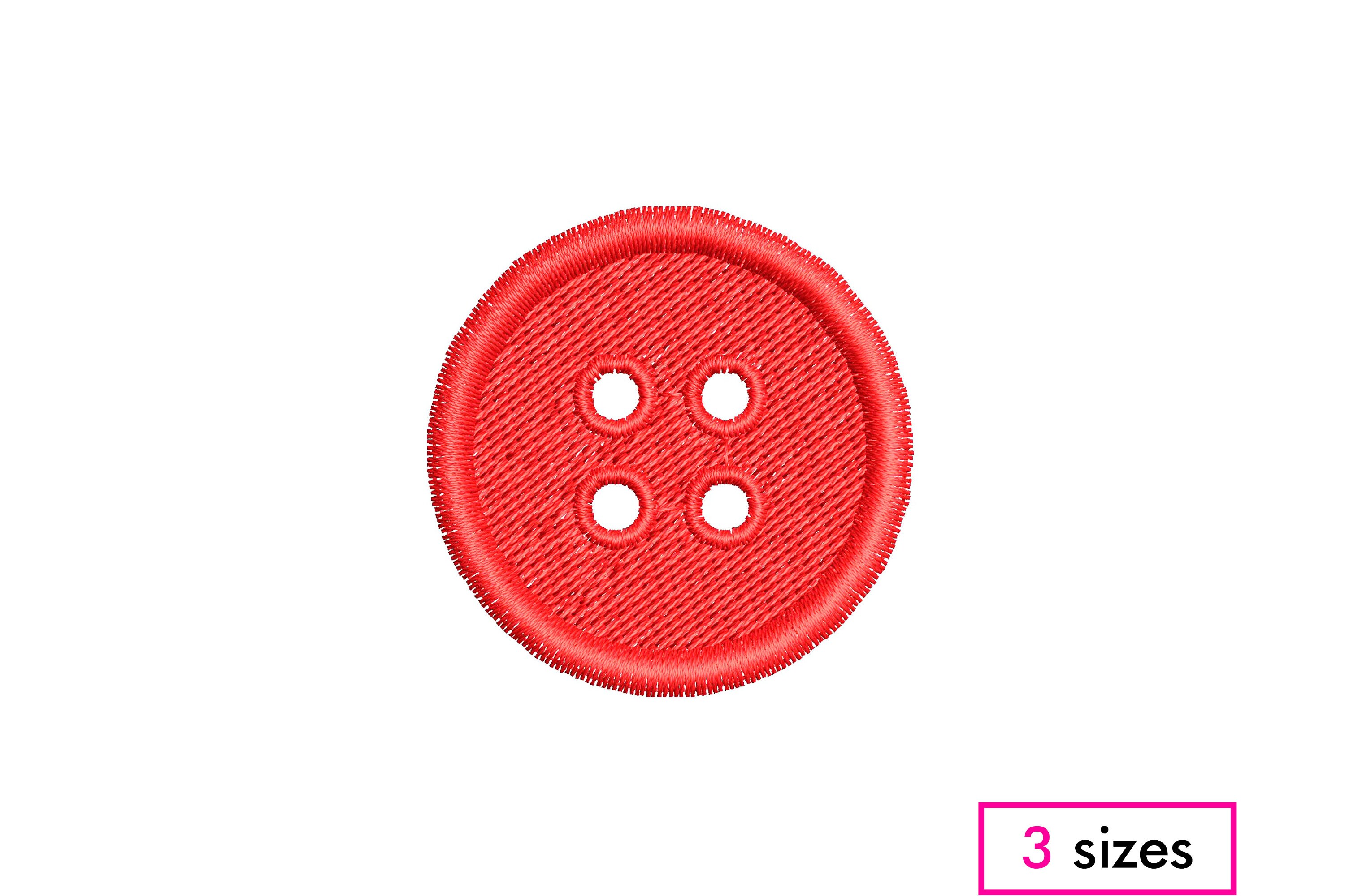 Mini Button Machine Embroidery Design Round Sewing Button - Etsy