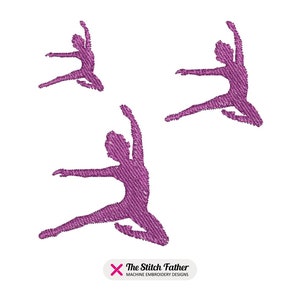 Mini Gymnasts Silhouettes Set Machine Embroidery Designs - Four ...