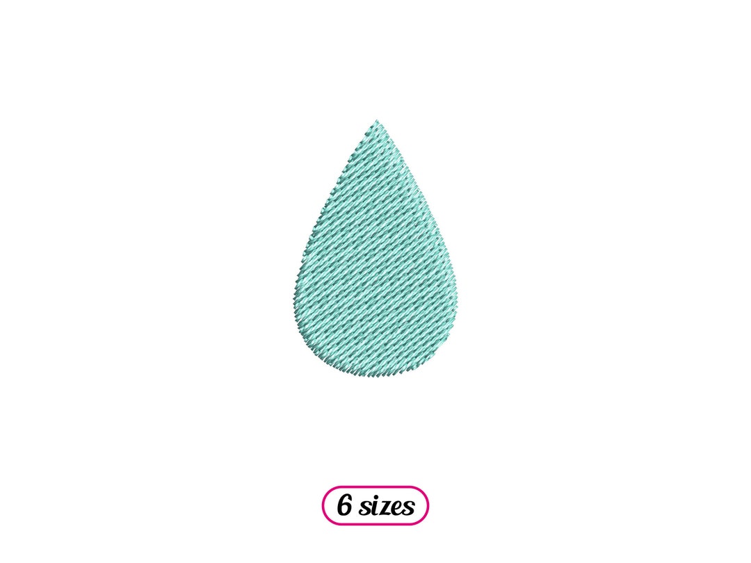 Mini Drop Fill Stitch Machine Embroidery Design - 6 Sizes - INSTANT ...