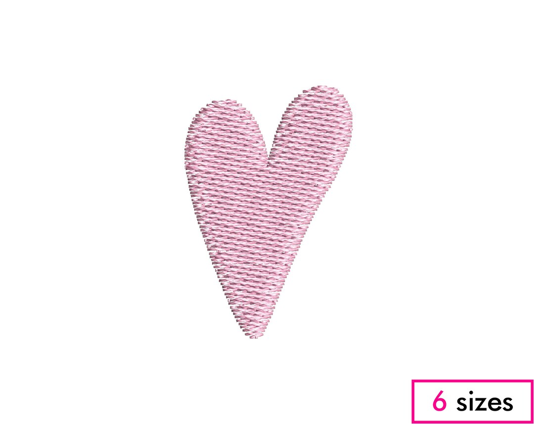 Mini Boho Heart Machine Embroidery Design Cute Boho Heart - Etsy