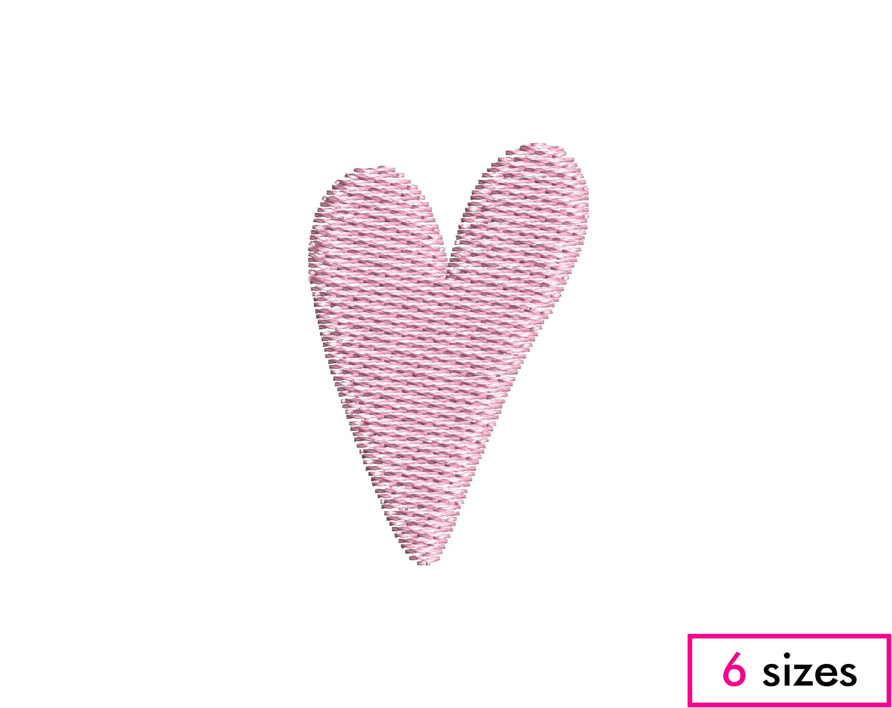 Mini Boho Heart Machine Embroidery Design Cute Boho Heart - Etsy