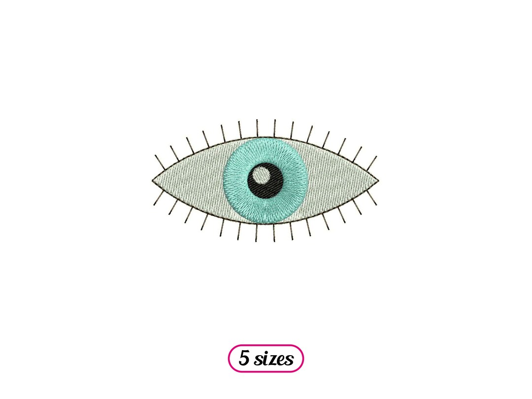 Eye Machine Embroidery Design - 5 Sizes - INSTANT DOWNLOAD - Etsy