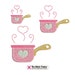 Mini Pan Machine Embroidery Design – Cute Saucepan Heart - Cook Bake ...