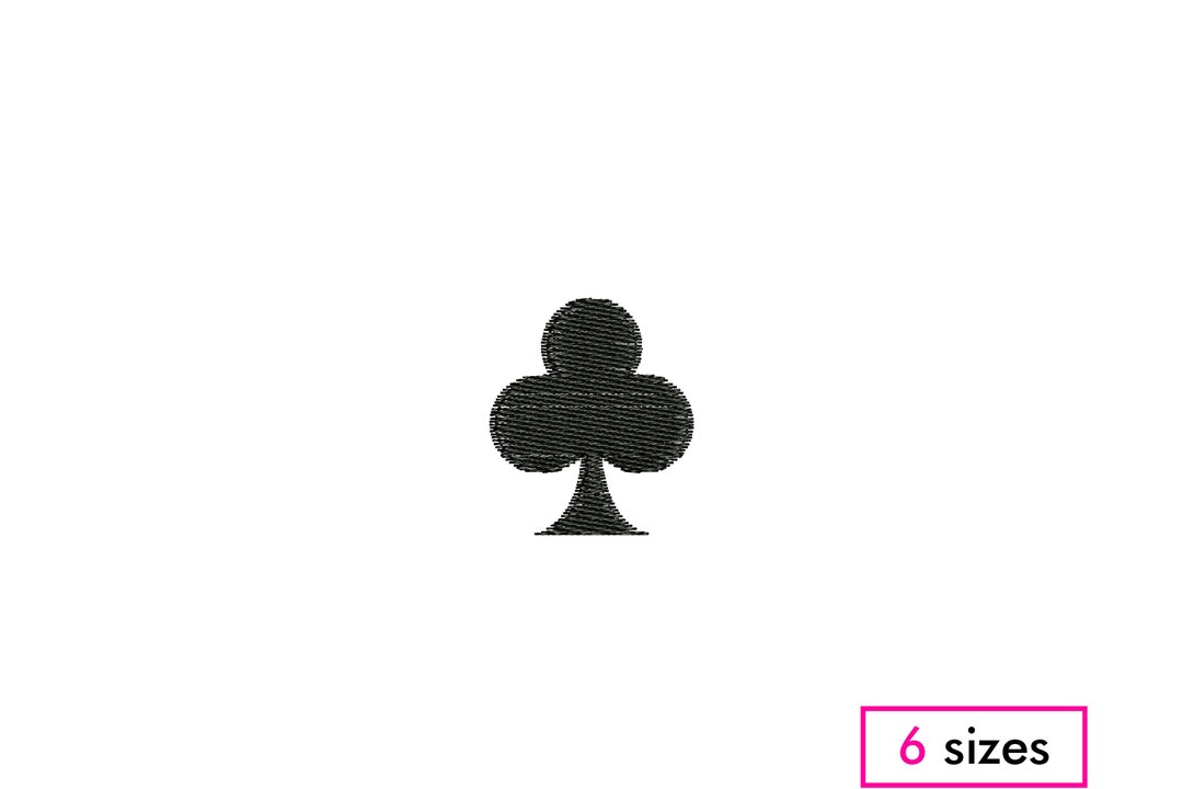 Mini Clubs Symbol Machine Embroidery Design Small Club Icon - Etsy