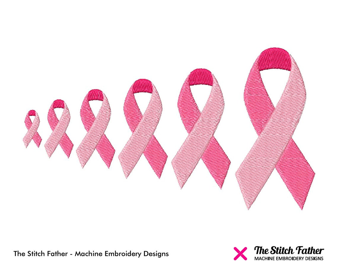 Mini Cancer Awareness Ribbon Machine Embroidery Design - Etsy