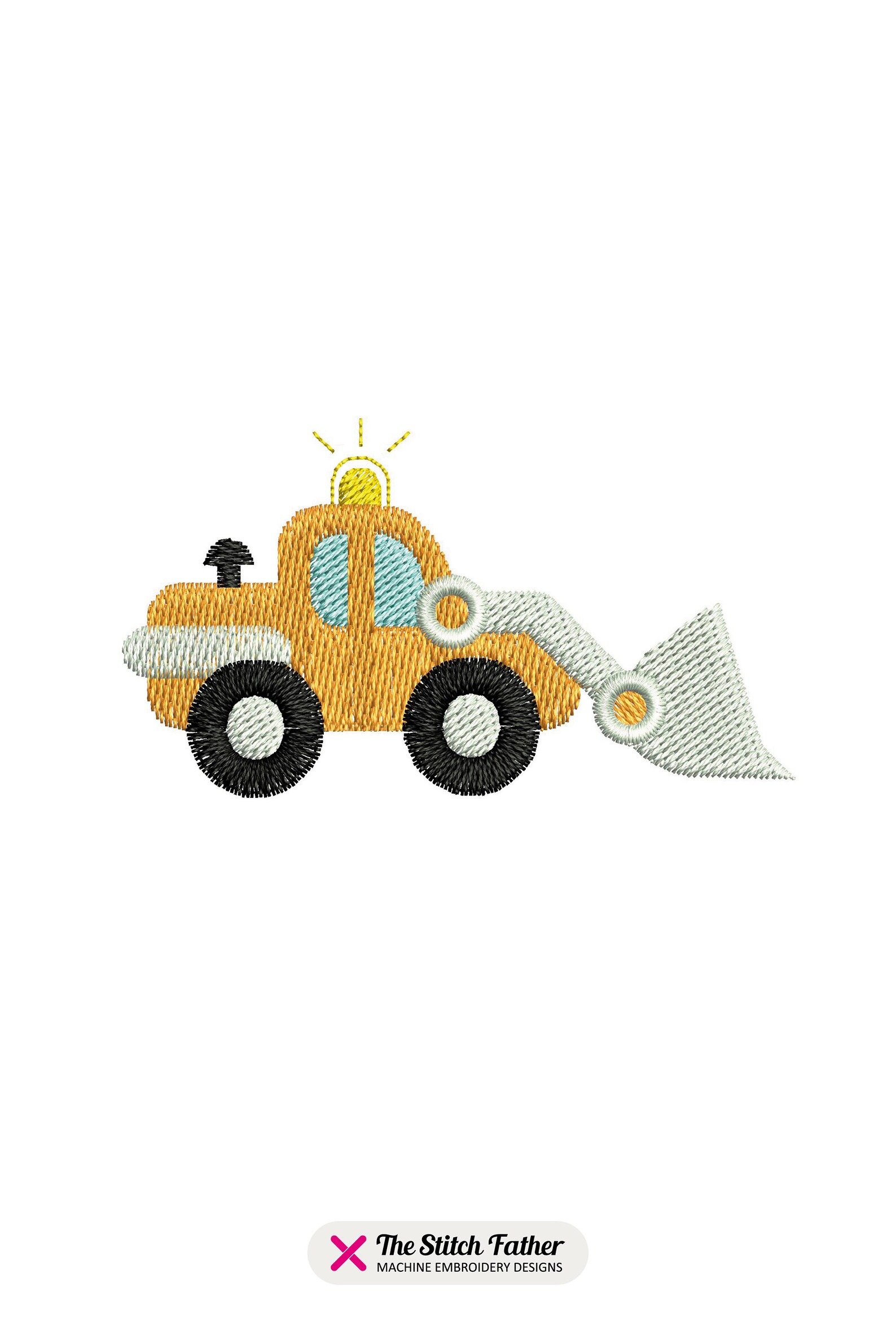 Mini Front End Loader Machine Embroidery Design – Loader Construction ...