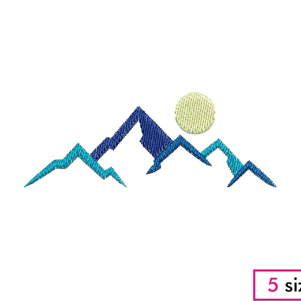 Mountain Embroidery - Etsy