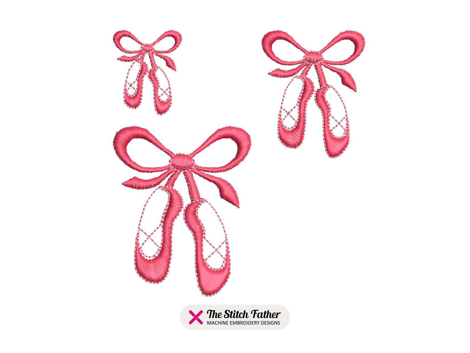 Mini Dance Set Machine Embroidery Designs – Ballerina Pointe Dancers ...