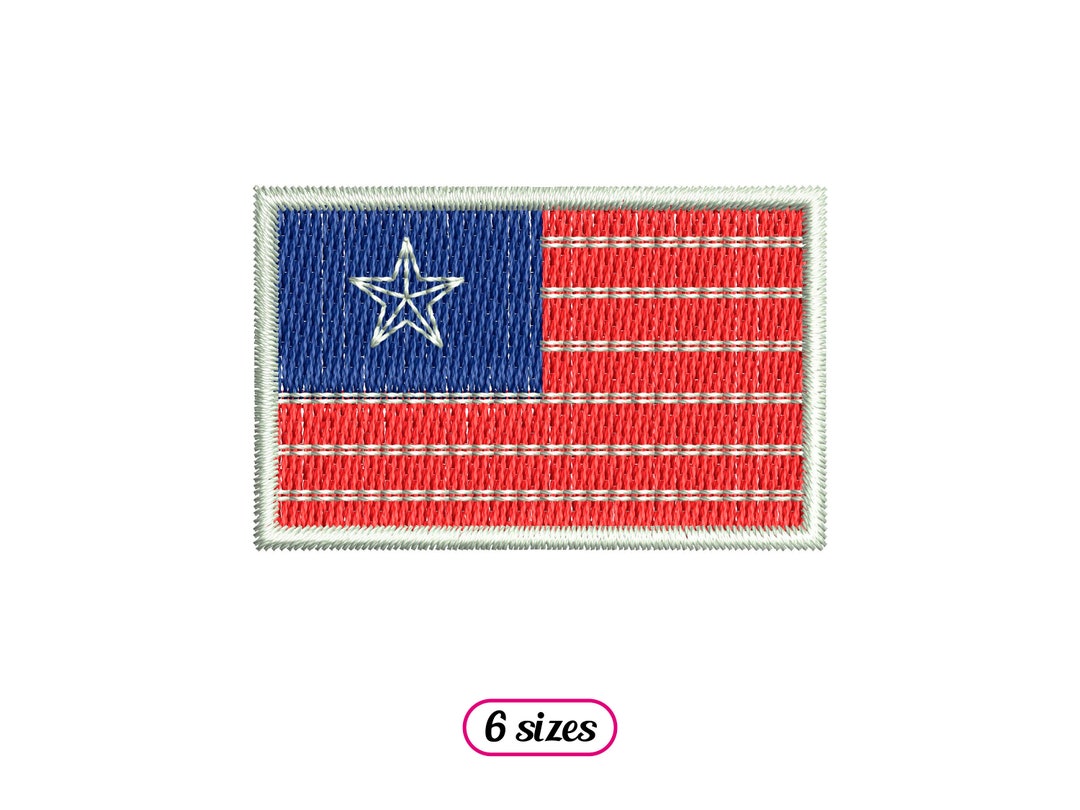 Mini American Flag Machine Embroidery Design – Tiny United States Flag ...
