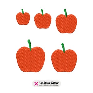 Mini Apple Fruit Machine Embroidery Design 5 Sizes INSTANT DOWNLOAD - Etsy