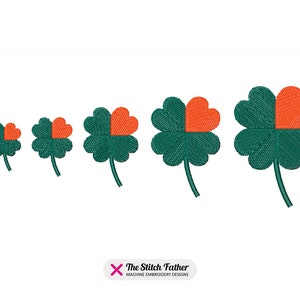 Heart Clover Machine Embroidery Design - 5 Sizes - INSTANT DOWNLOAD - Etsy