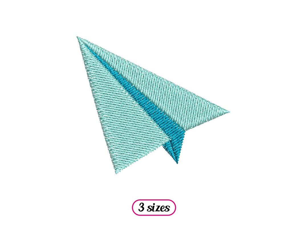 Mini Paper Plane Machine Embroidery Design – Paper Airplane Fill Stitch ...