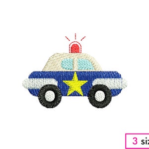 Mini Police Car Machine Embroidery Design Police Officer - Etsy