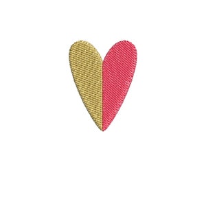Heart Two Colors Machine Embroidery Design - 7 Sizes - INSTANT DOWNLOAD ...