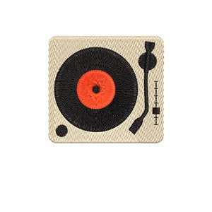 Vinyl Record Player Machine Embroidery Design - 5 Sizes - INSTANT ...