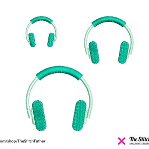 Mini Headphones Machine Embroidery Design Headphones - Etsy