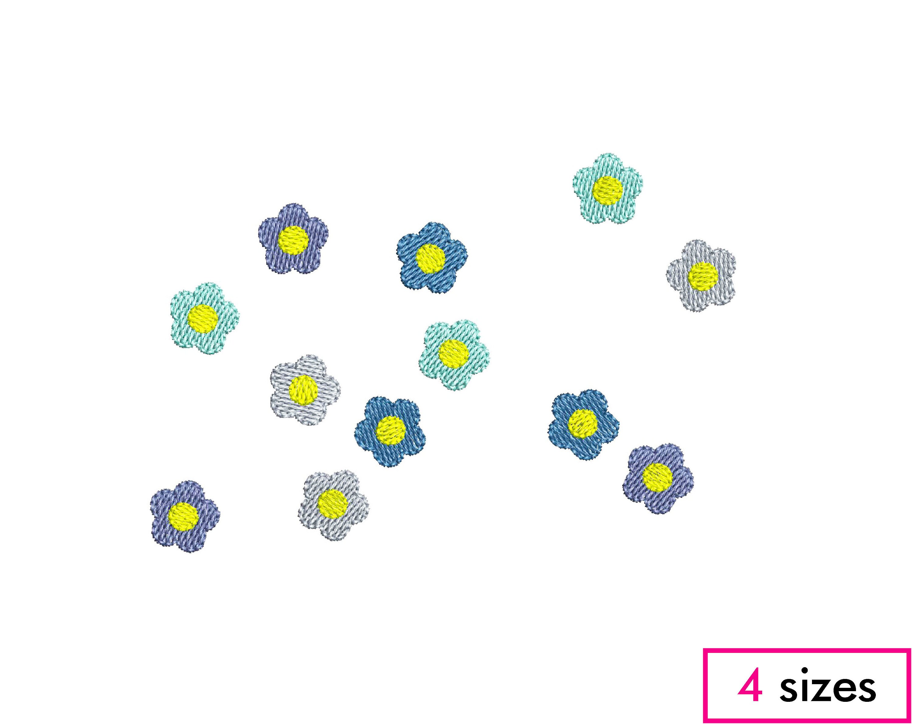 Five Circle Flower Dots