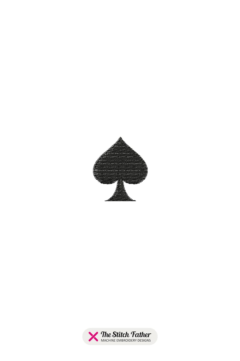 Mini Spades Symbol Machine Embroidery Design – Small Spade Icon ...