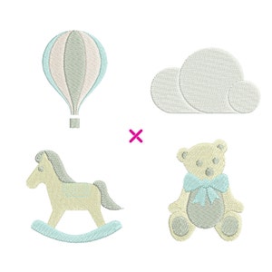 Baby Machine Embroidery Design Set Newborn Girl Boy - Etsy