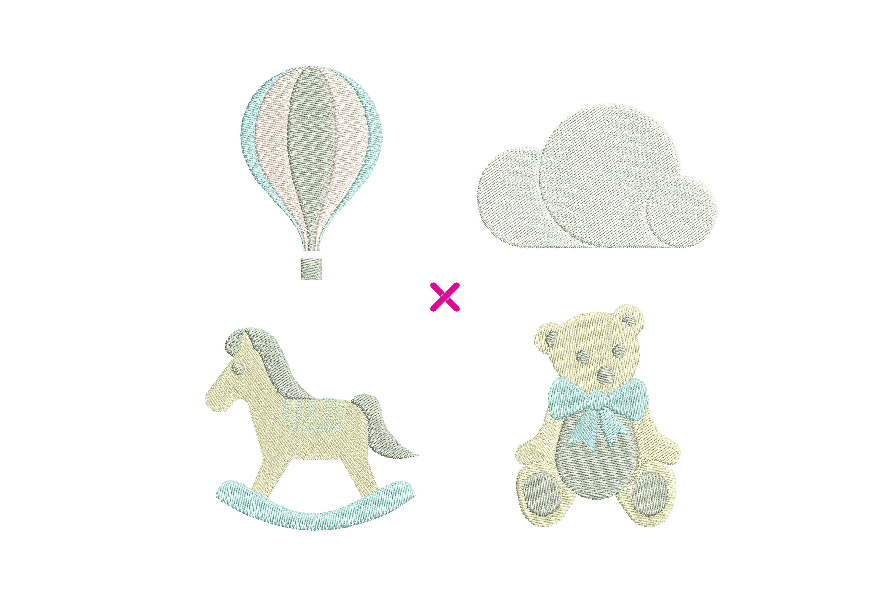 Baby Machine Embroidery Design Set Newborn Girl Boy | Etsy