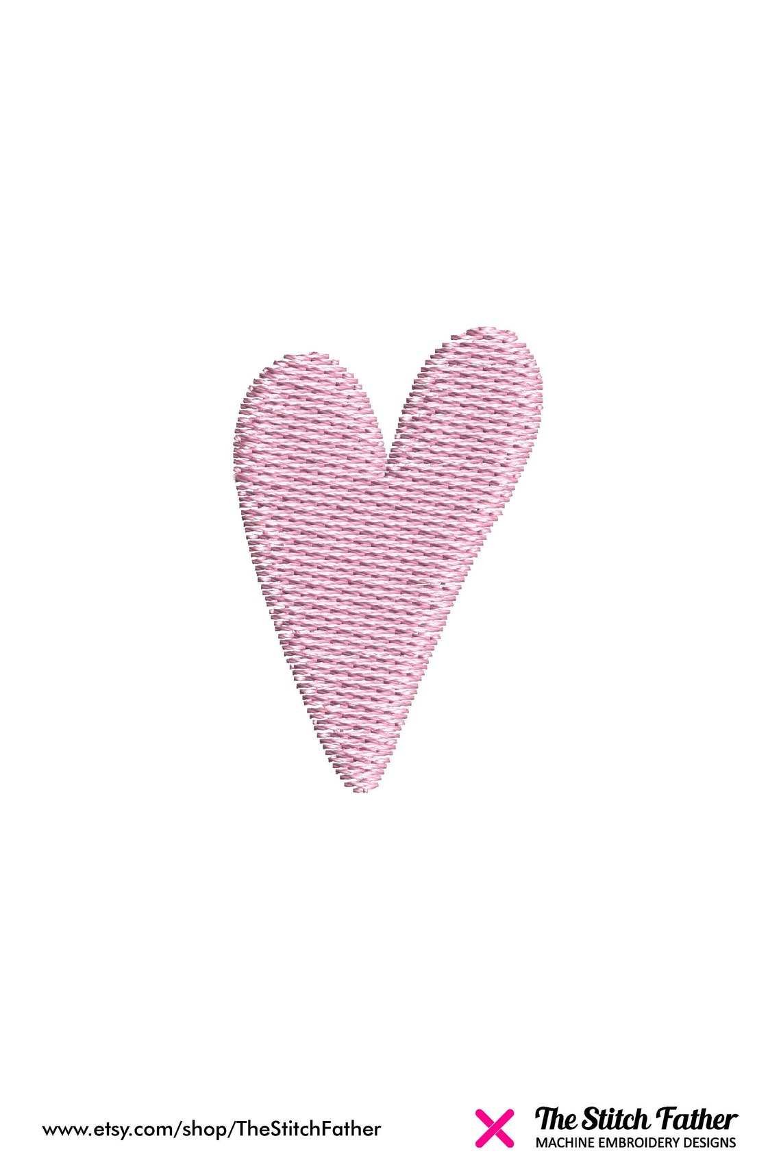 Mini Boho Heart Machine Embroidery Design Cute Boho Heart - Etsy