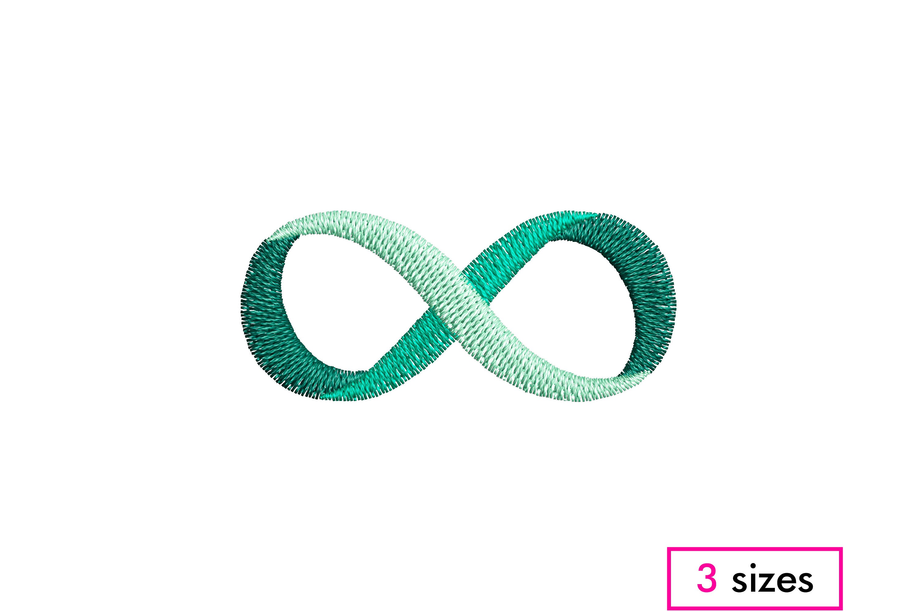 Mini Infinity Symbol Machine Embroidery Design Filled Stitch - Etsy