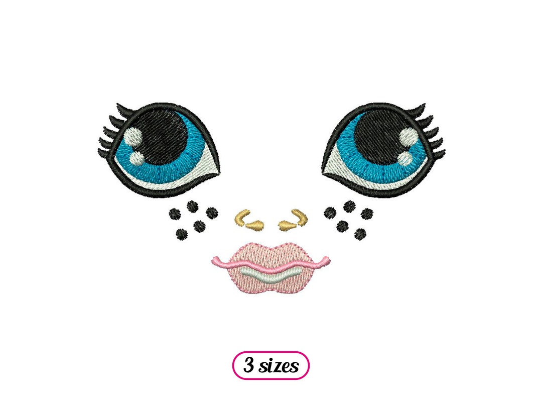 Doll Face Machine Embroidery Design – Cute Doll Face – Precious Doll ...