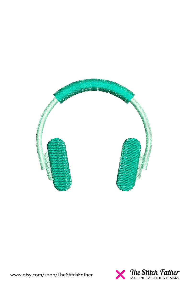 Mini Headphones Machine Embroidery design Headphones | Etsy
