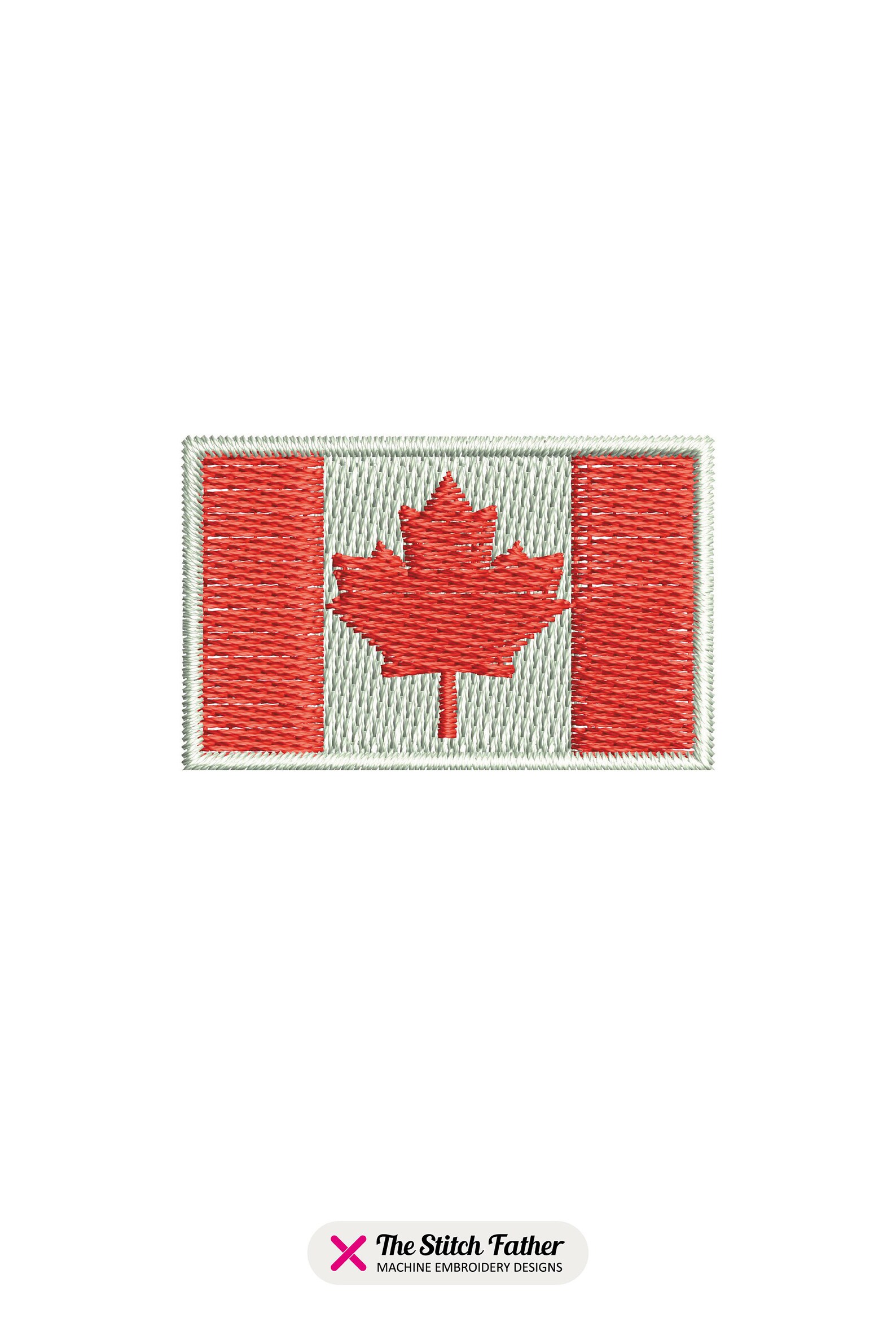 Mini Canada Flag Maple Leaf Machine Embroidery Design - 6 Sizes ...