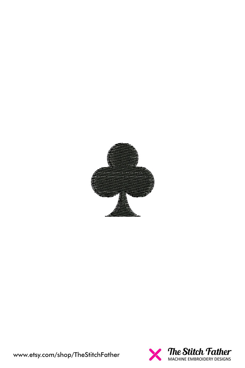 Mini Clubs Symbol Machine Embroidery Design Small Club Icon - Etsy