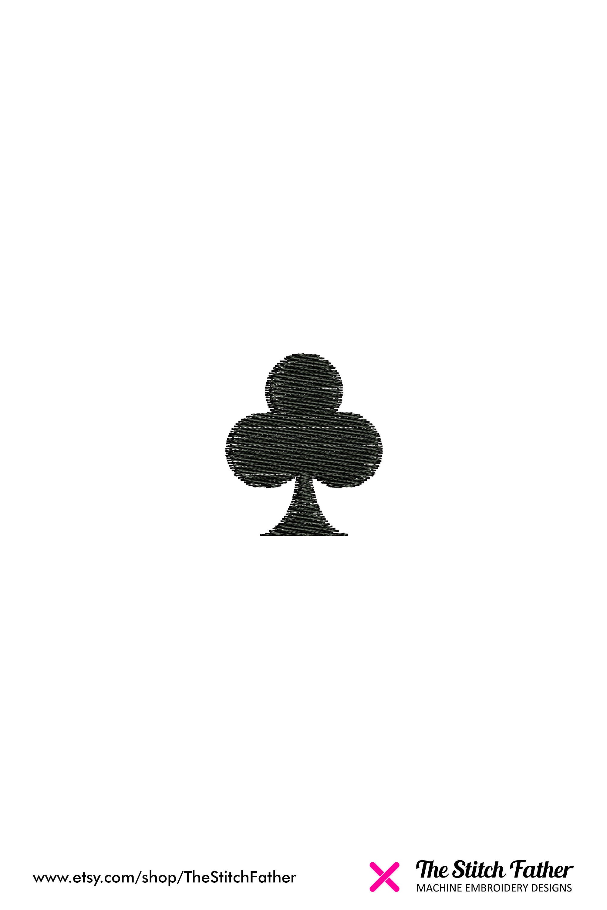 Mini Clubs Symbol Machine Embroidery Design Small Club Icon - Etsy