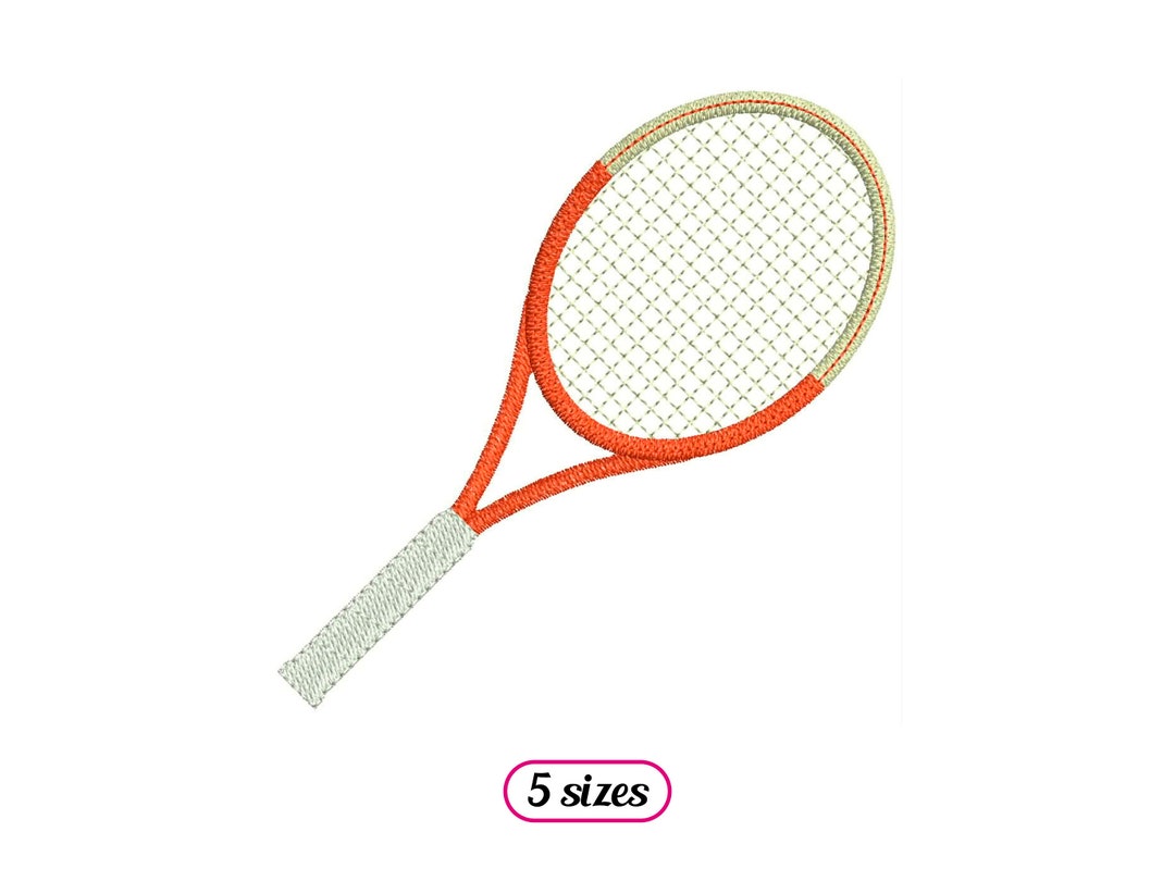 Tennis Racket Machine Embroidery Design - 5 Sizes - INSTANT DOWNLOAD - Etsy