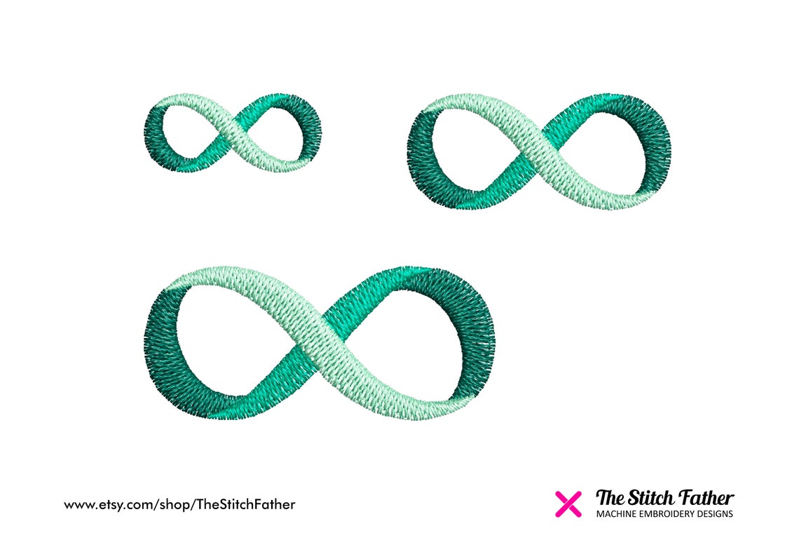 Mini Infinity Symbol Machine Embroidery Design Filled Stitch | Etsy