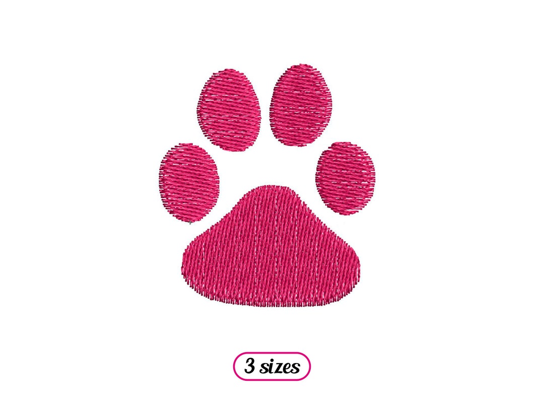 Mini Dog Print Machine Embroidery Design Pet Dog Paw Print Cute Dog ...