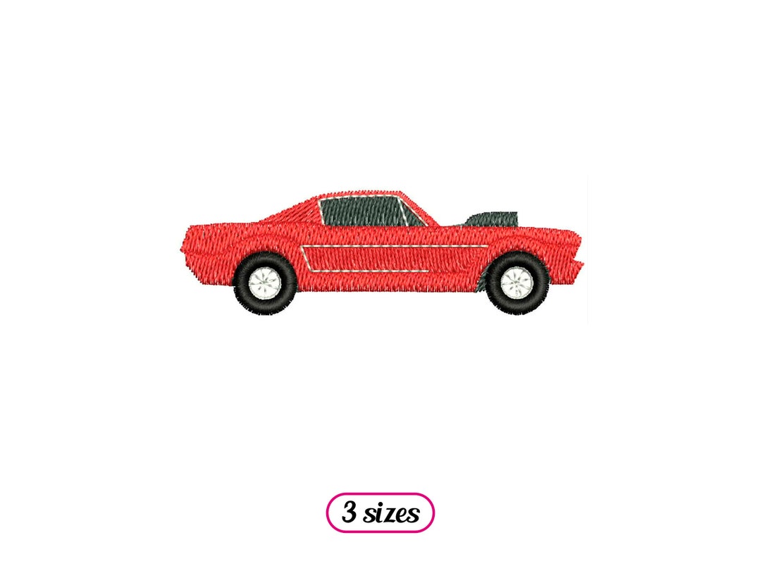 Mini Racing Car Machine Embroidery Design - 3 Sizes - INSTANT DOWNLOAD ...