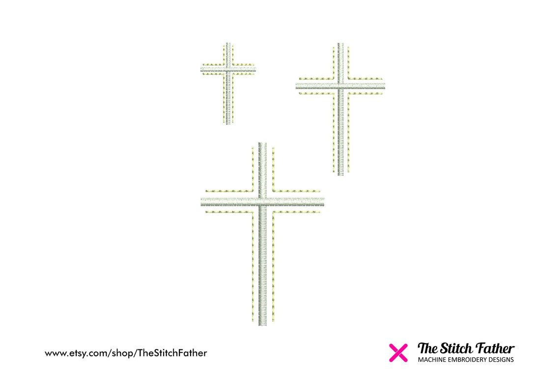 Mini Christian Cross Embroidery design Religious Cross | Etsy