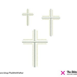 Mini Christian Cross Embroidery Design Religious Cross Religion Baptism ...