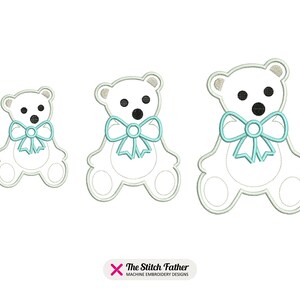 Teddy Bear Applique Machine Embroidery Design – Cute Teddy Bear ...