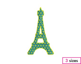 Eiffel Tower Embroidery - Etsy