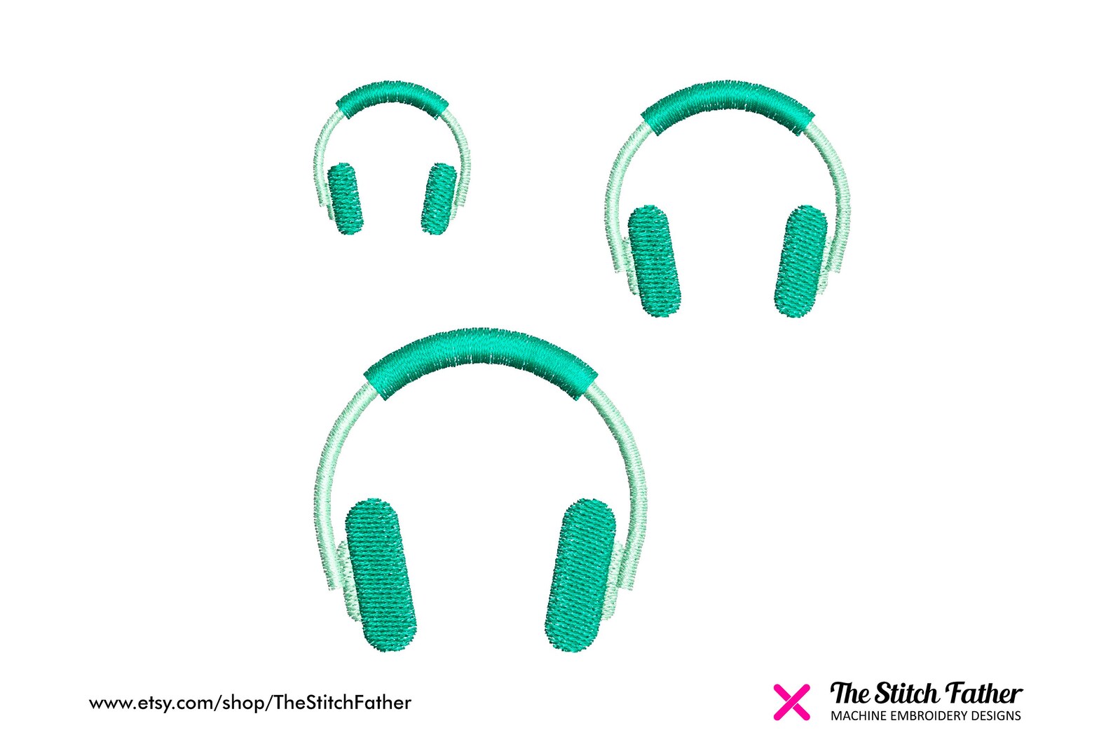 Mini Headphones Machine Embroidery design Headphones | Etsy