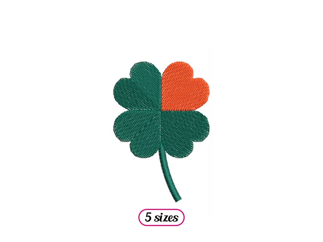 Heart Clover Machine Embroidery Design - 5 Sizes - INSTANT DOWNLOAD - Etsy