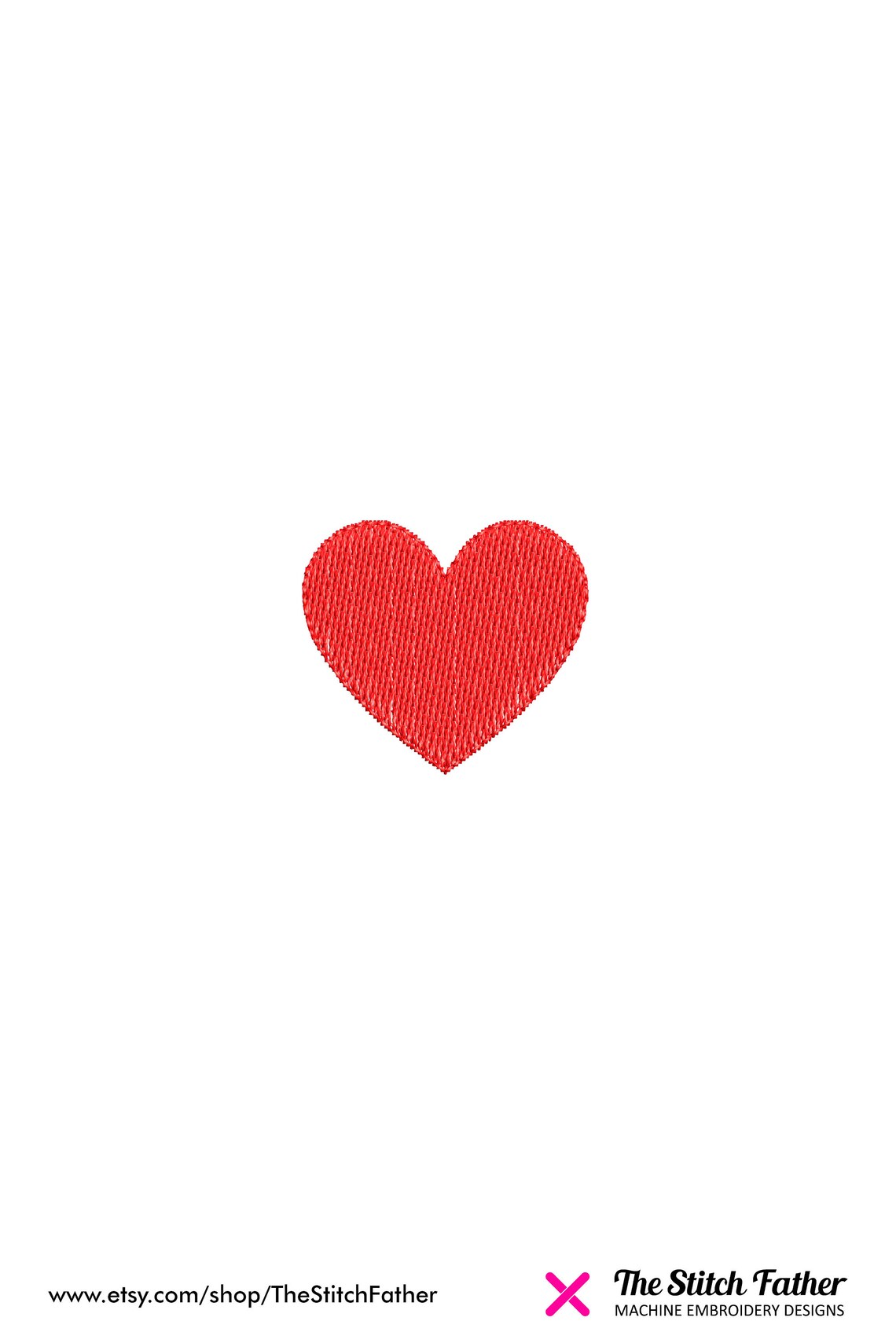 Mini Heart Machine Embroidery Design Heart Shape Fill - Etsy