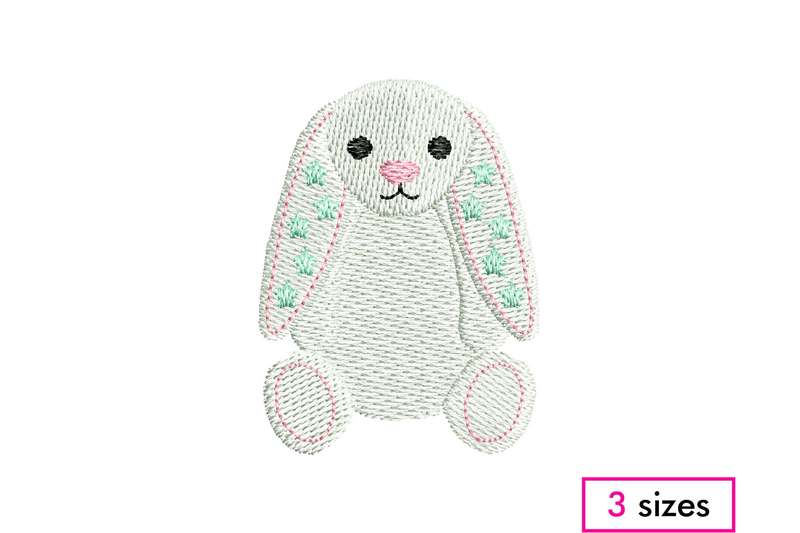 Mini Rabbit Machine Embroidery Design Cute Toy Rabbit Soft - Etsy